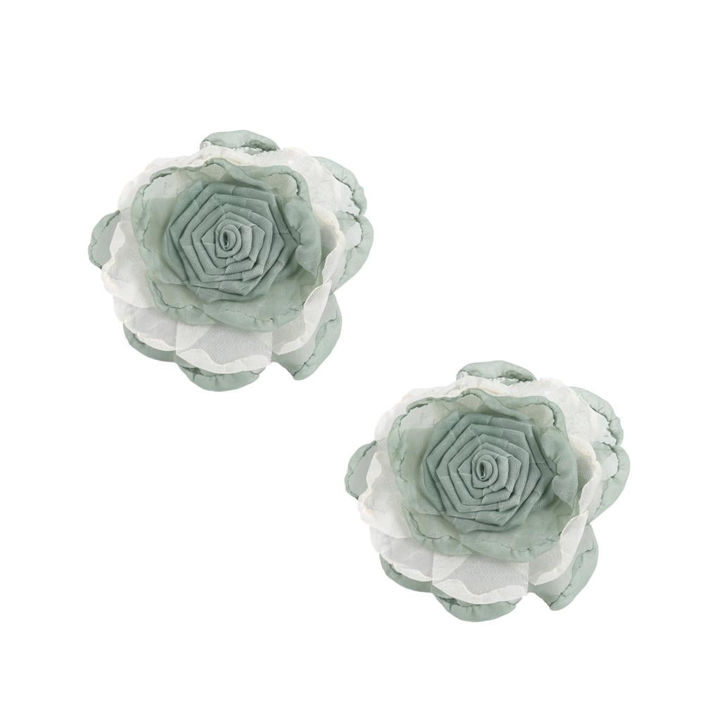 Necvior Modern Curtain Holders Set of 2 Mesh Flower Curtain Clips ...