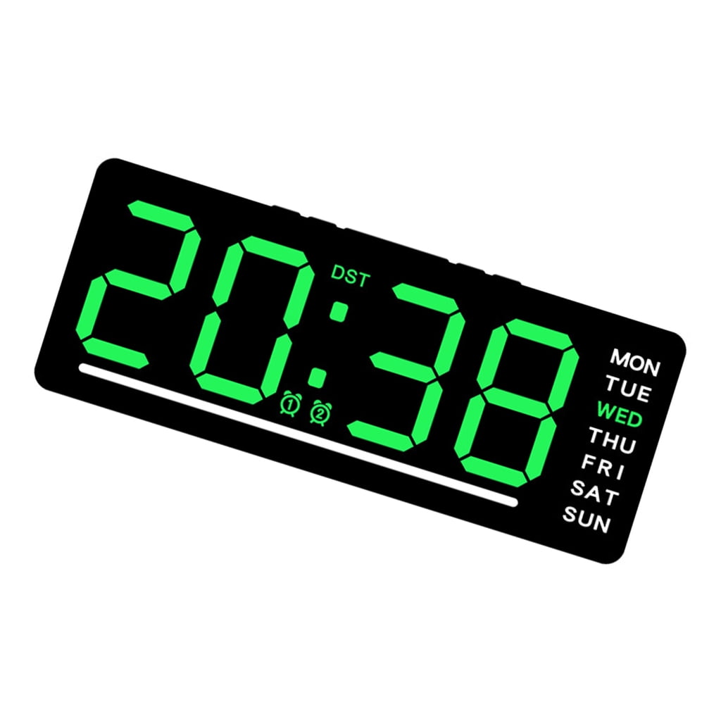 Necvior Modern LED Digital Table Clock for Bedrooms Offices and ...