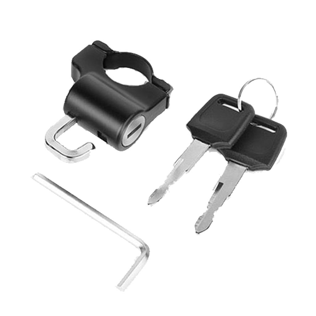 Necvior Motorcycle Bicycle Car Helmet Lock Anti-Theft Helmet Lock Two ...
