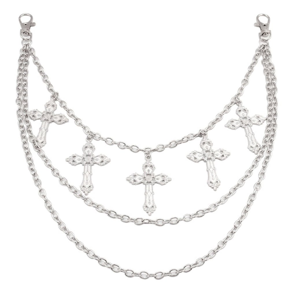 Necvior Multi-Layer Hip Hop Punk Chain Belt Jeans Pants Chain for Egirl ...