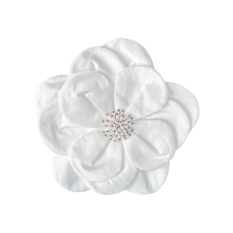Necvior Multi Layer Soft Fabric Large Flower Brooch Stylish Breastpin ...