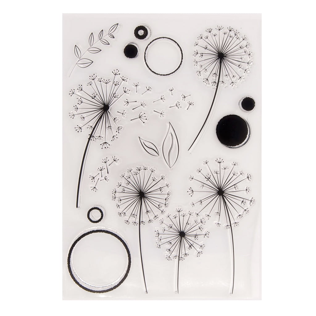 Necvior Multifunctional Hollow-out Dandelion Stamp Template Reusable ...