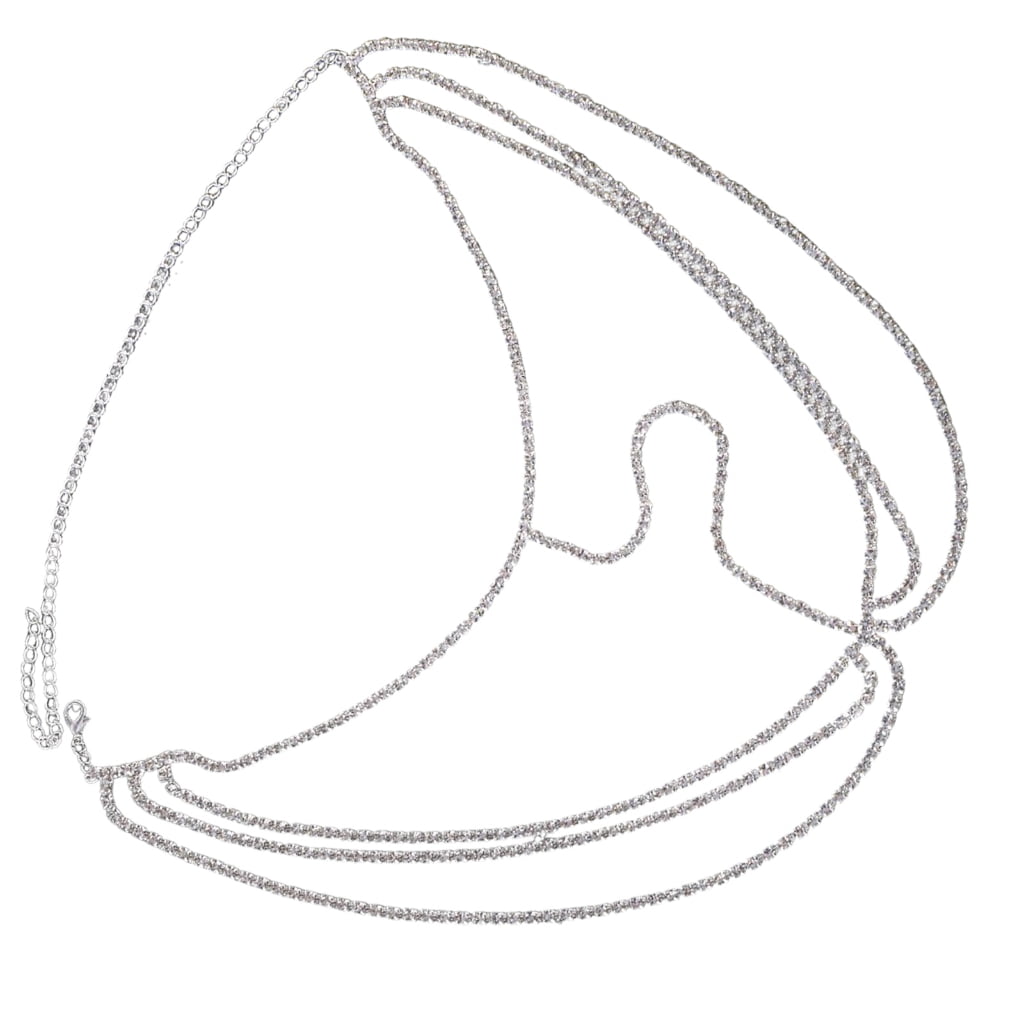 Necvior Multilayer Hair Jewelry Face Chain Wedding Night Club Accessory ...