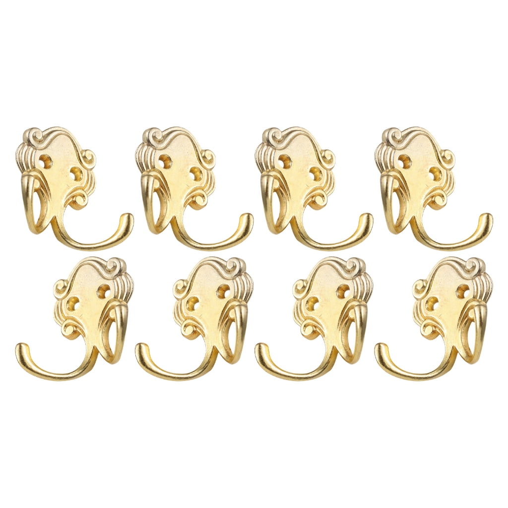 Necvior Multipurpos Coat Hook Space Saving Double Hook Designing Wall ...