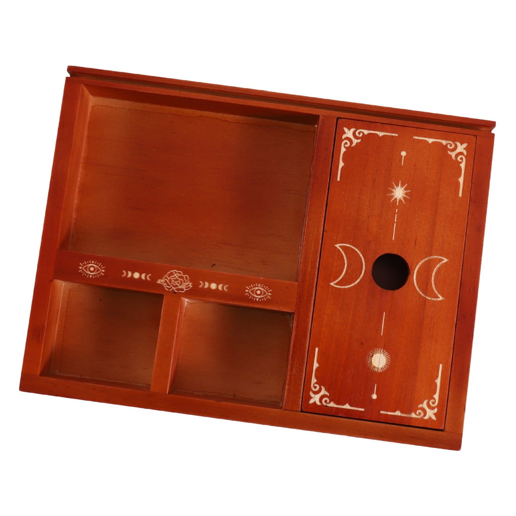 Necvior Multipurpose Wood Tarot Card Holder Room Decoration with ...