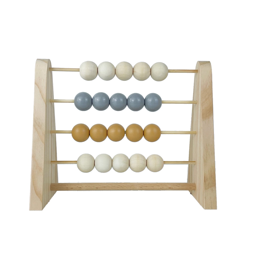 Necvior Nordic-Wooden Abacus for Kid Room Desktop Decoration Baby Early ...