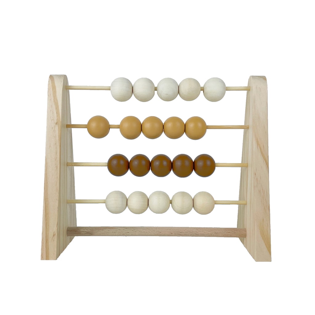 Necvior Nordic-Wooden Abacus for Kid Room Desktop Decoration Baby Early ...