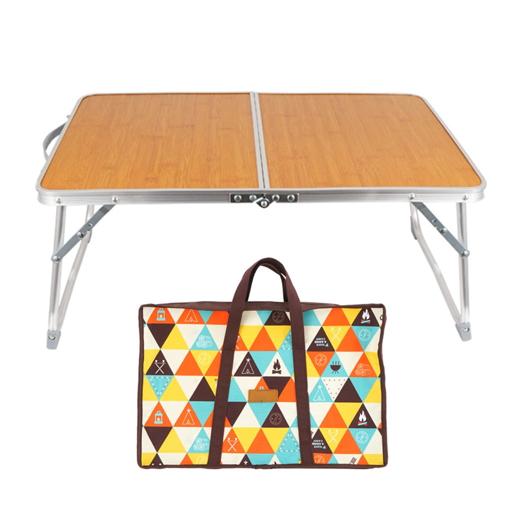 Necvior Outdoor Activity Portable Folding Table with Carry Handle ...