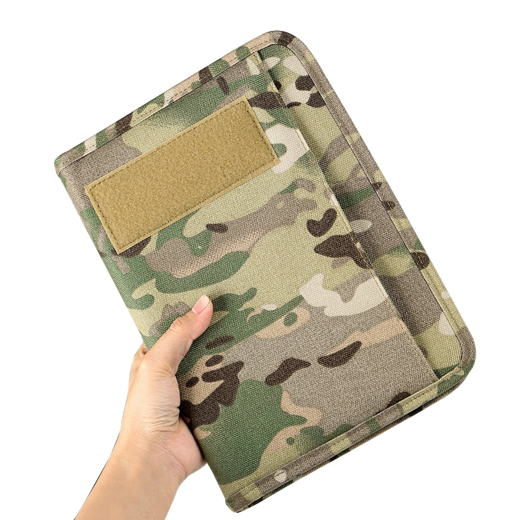 Necvior Outdoor Log Book Cover Weatherproof Tactically Notebook Cover ...