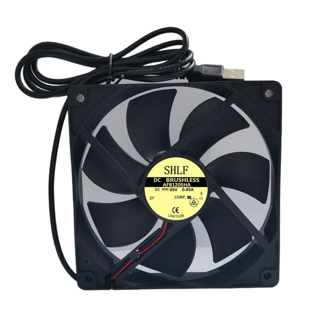 Necvior PC Cooling Fan USB5V 0.45A 12CM 12025 Model Low Noise Cooling Fan For Computer - Walmart.com