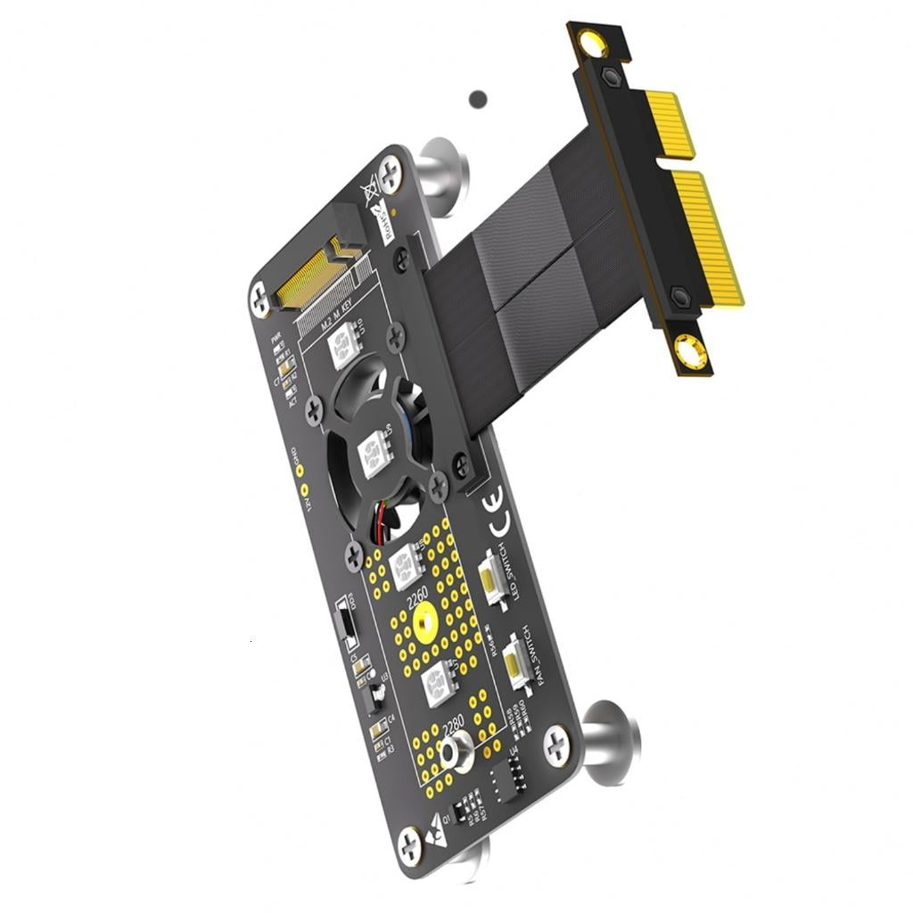 Necvior PCIExpress PCIE3.0 4X to NGFF M.2 Key M Slot NVME SSDs ...