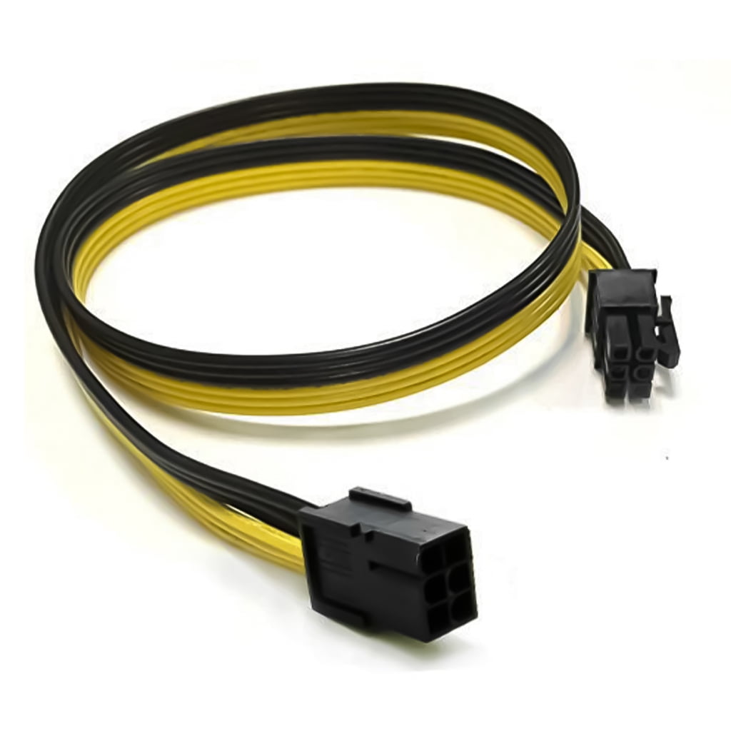 Necvior PCIe 6Pin Male to Female Power Extension Cable Powereds ...