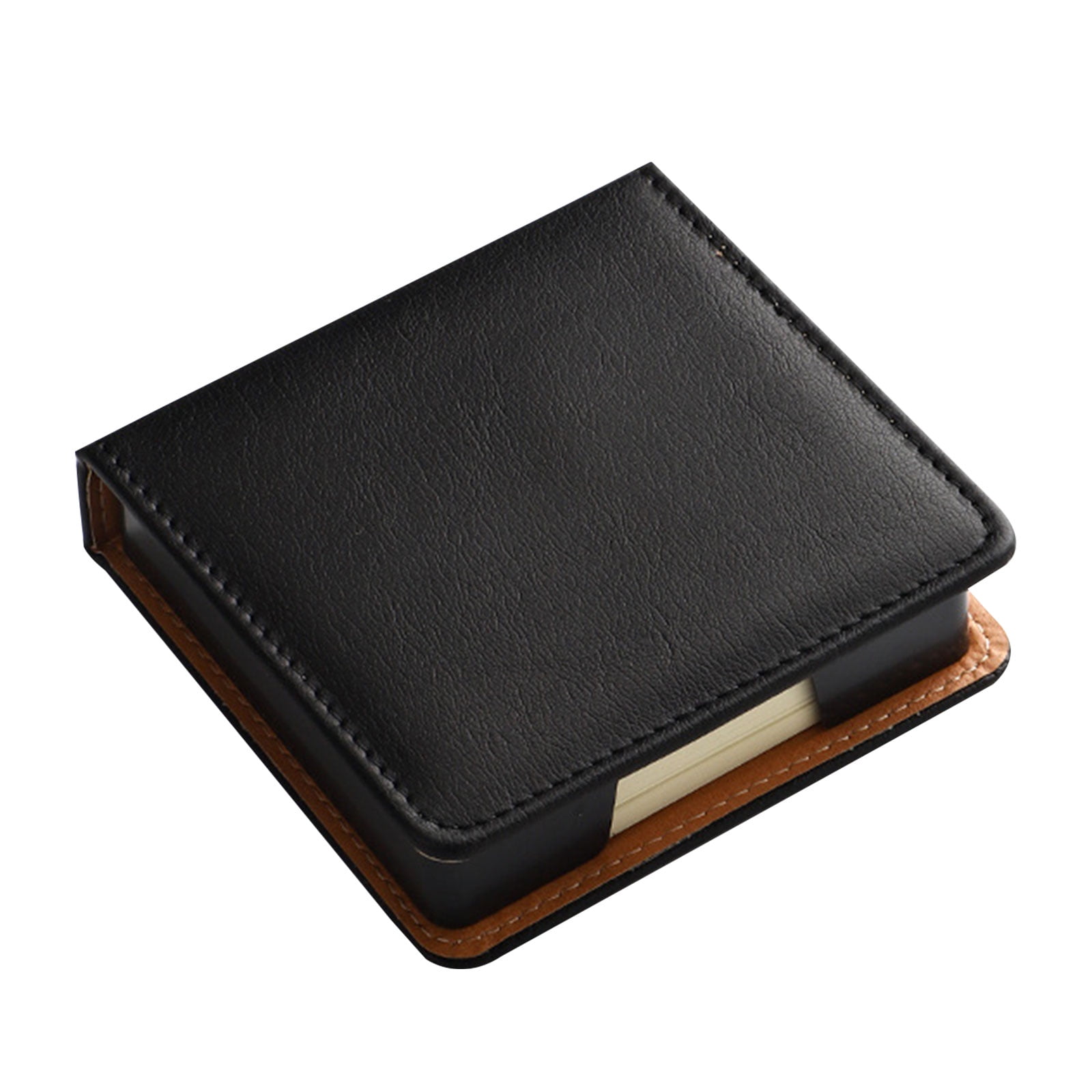 Necvior PU Memo Pad with a Lid Holder Notepads Dispenser Hold Up to 180 ...