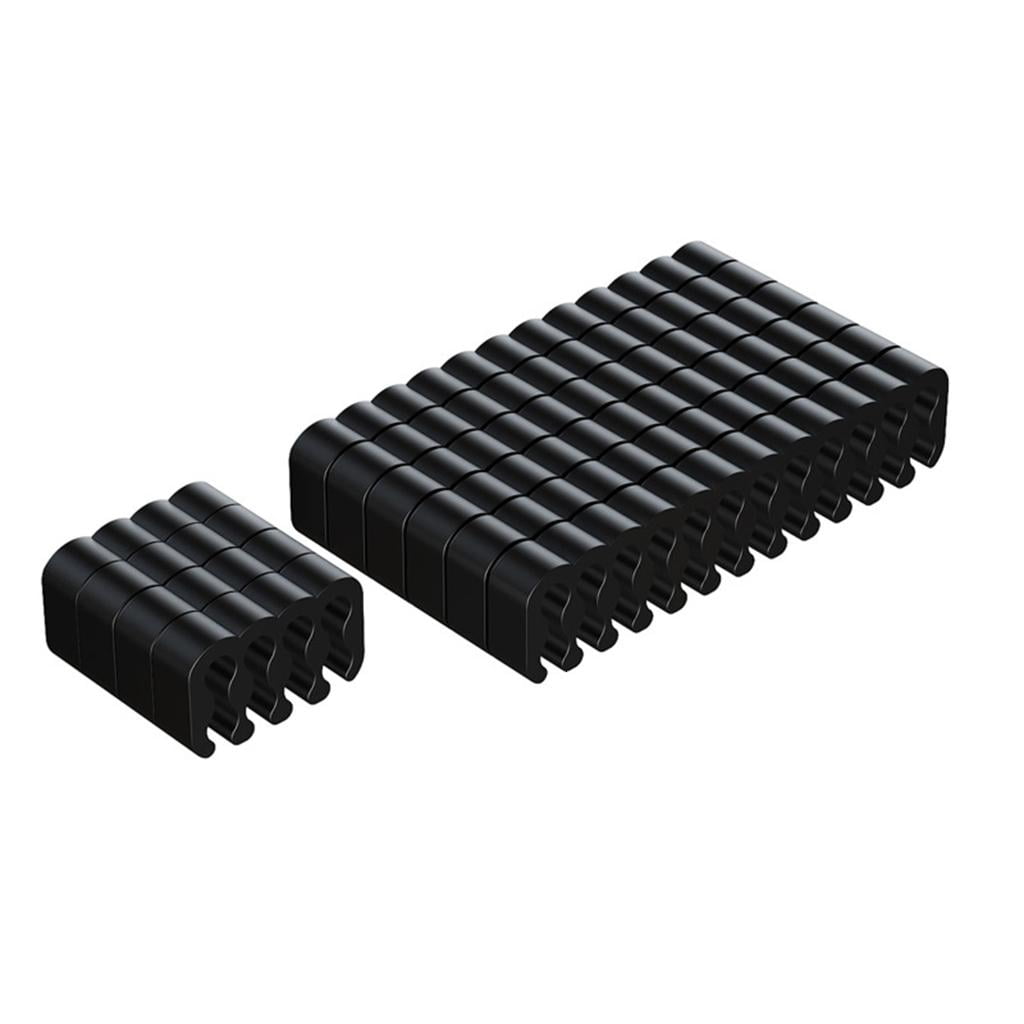 Necvior PVC Cable Comb Clamp Cable Clip Organizer Dresser for 24Pin ...