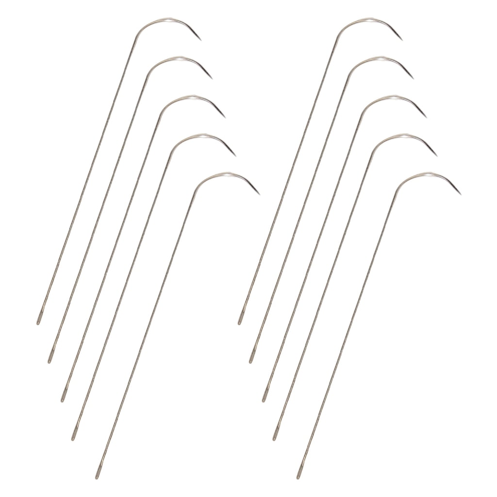 Necvior Pack Of 10 Ergonomic Curved Beading Needle For Efficient ...