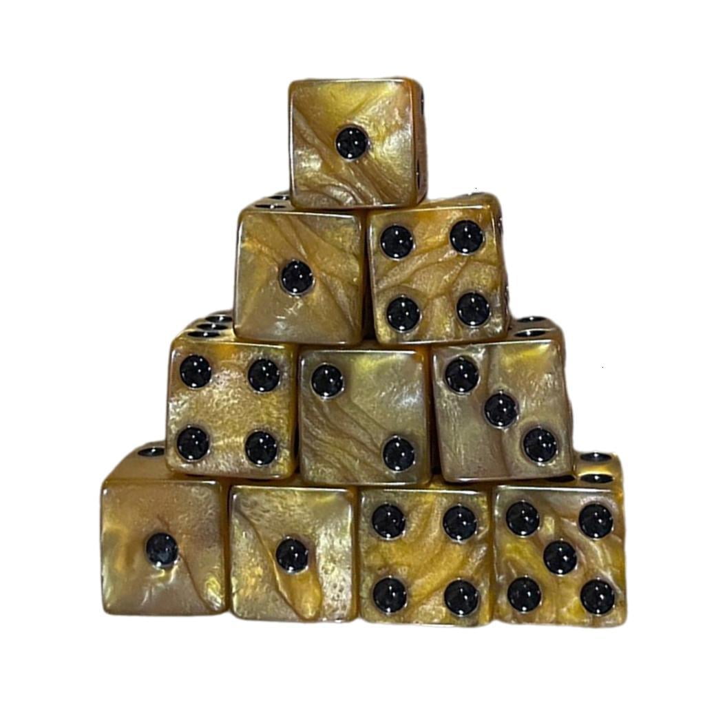 Necvior Pack of 10 Assorted Color Rounds Corner Kids 16mm Dices Cubes ...