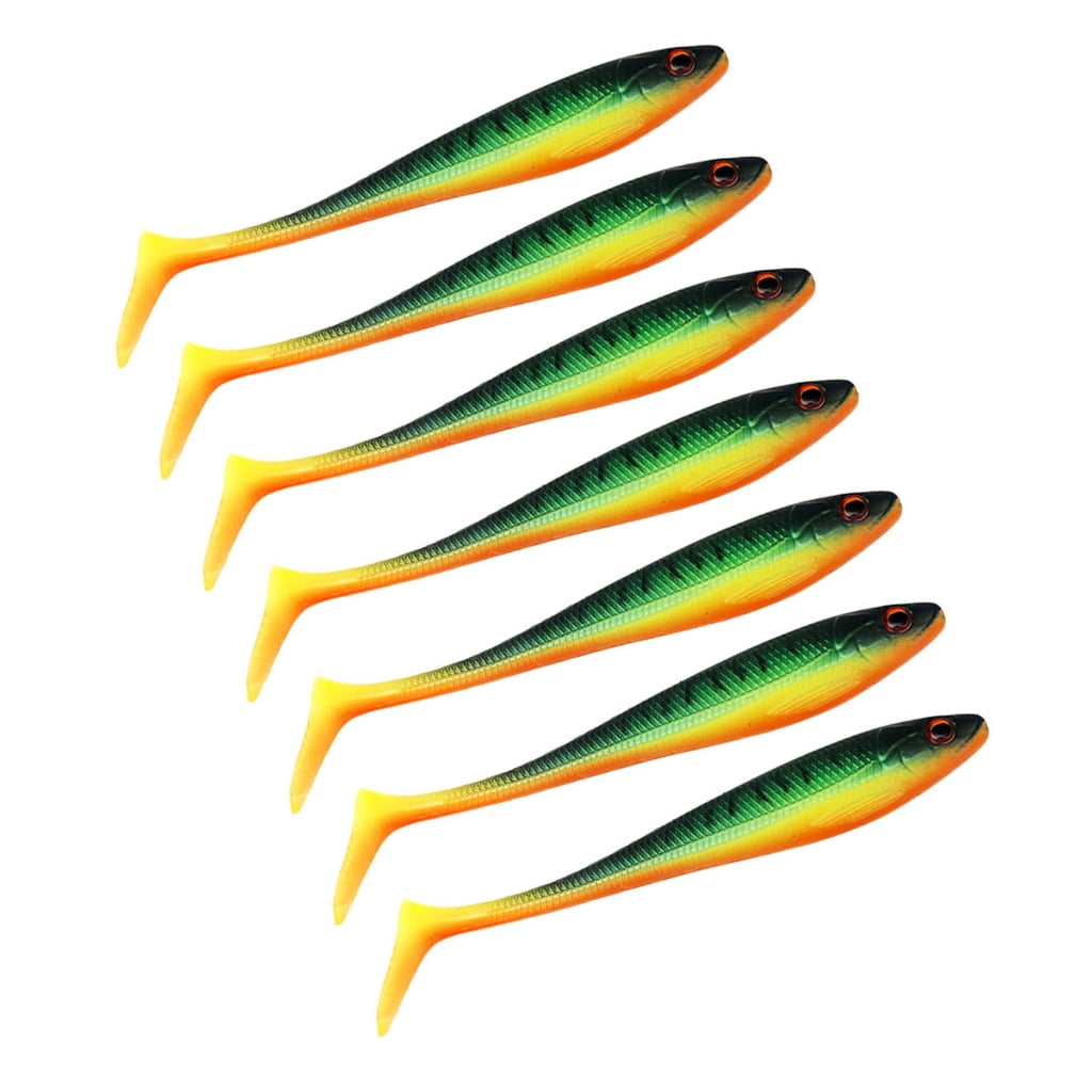 Necvior Paddle Tail Swimbaits Soft Fishing Lures for Trout Walleye ...