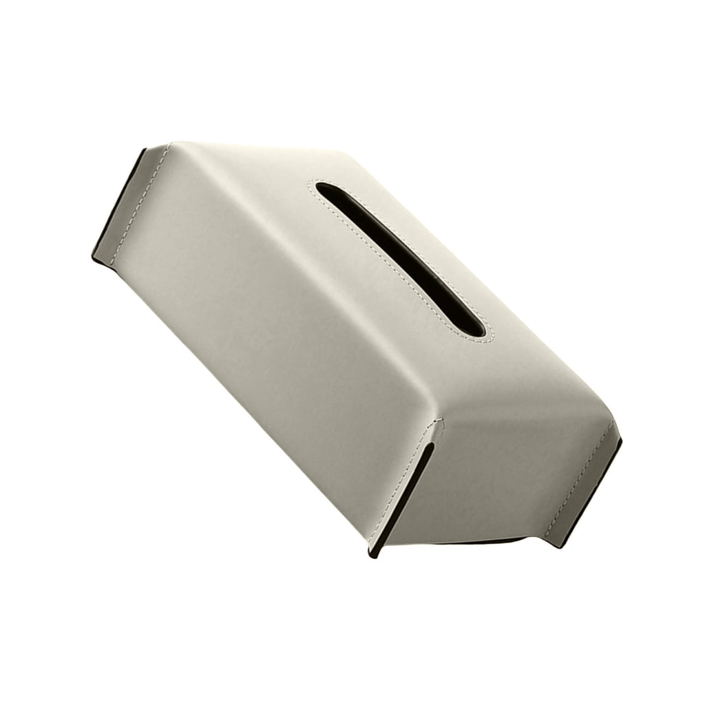 Necvior Paper Towel Container Elegant Rectangular Tissue Dispenser PU ...