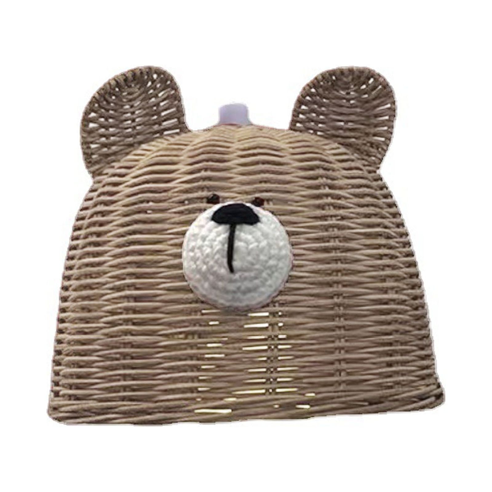Necvior Photography Props Cute Bear for Head Rattan Chandelier Light ...