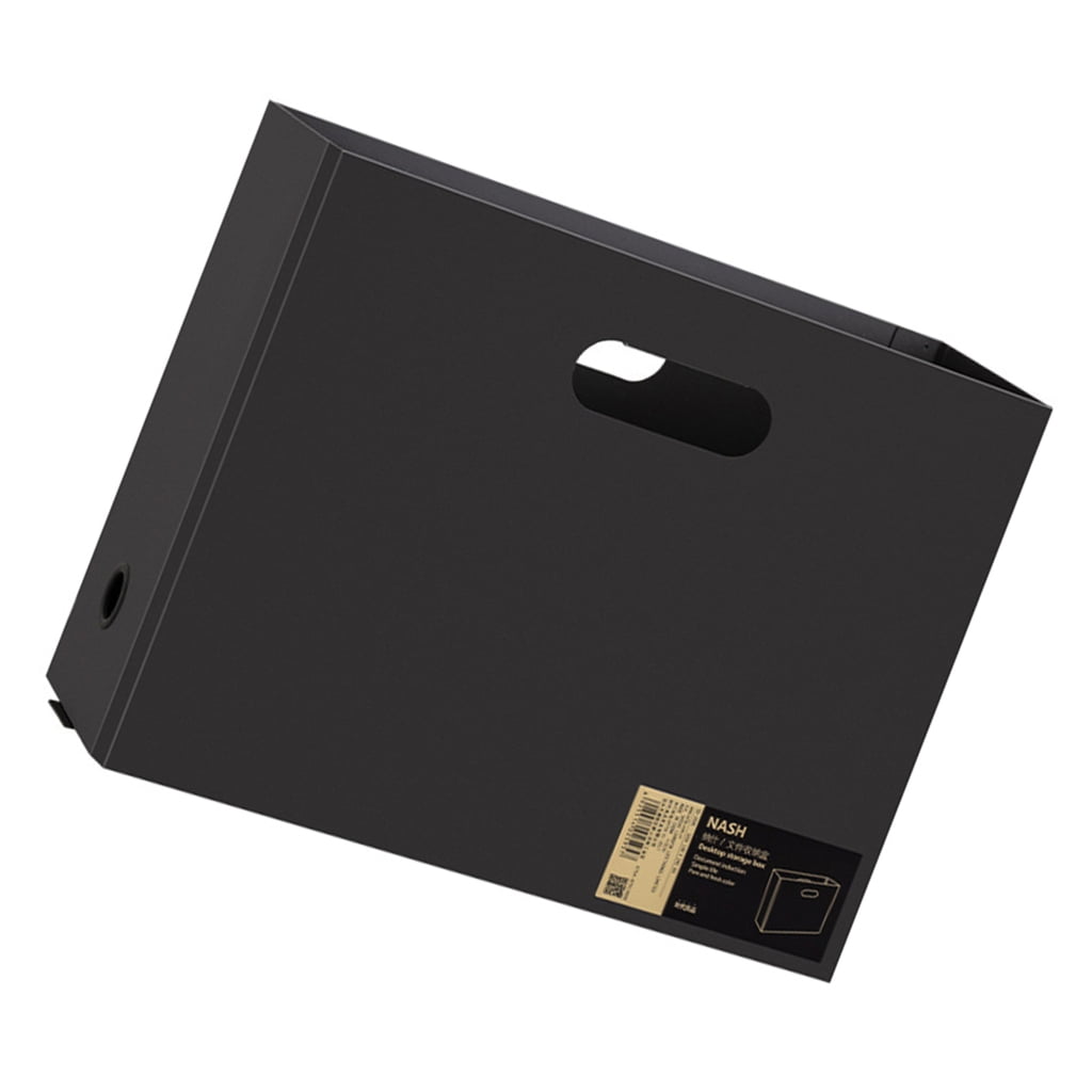 Necvior Plastic File Storage Box Large Capacity Desk Organizer File Box ...