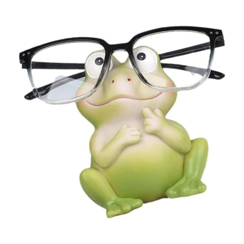 Necvior Playful Frogs Shape Glasses Holder Unique Storage Stand for Any ...