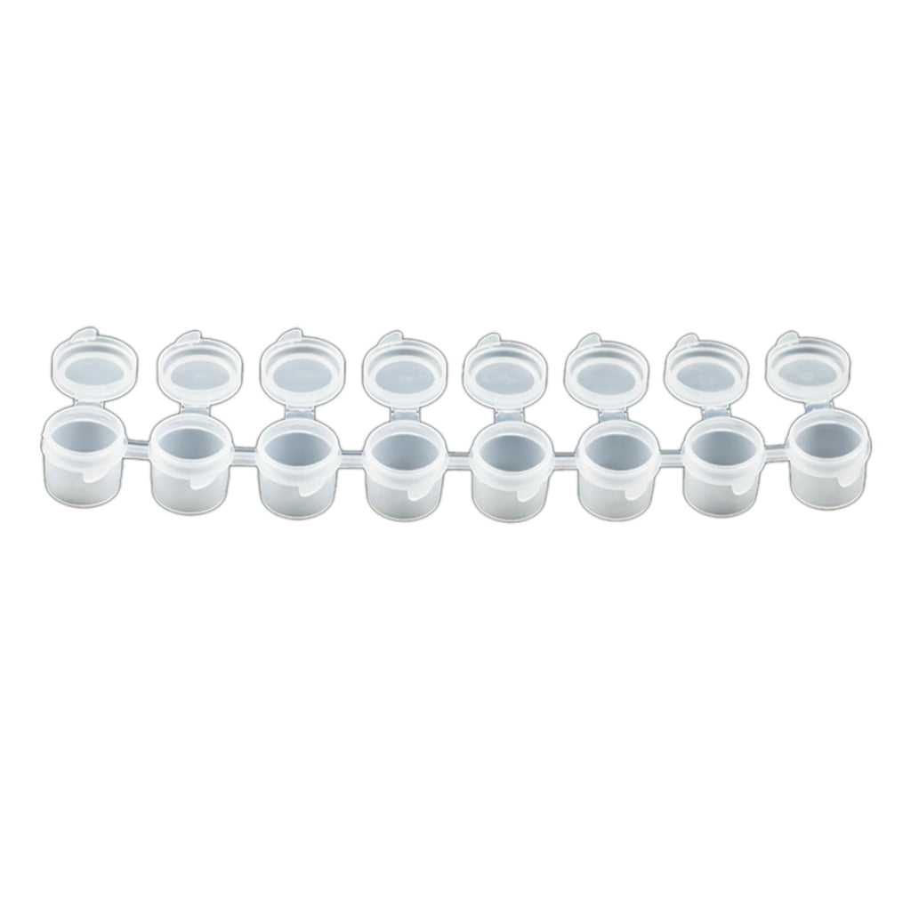 Necvior Portable 6/8Strips Empty Paint Strips Container for Arts,Craft ...
