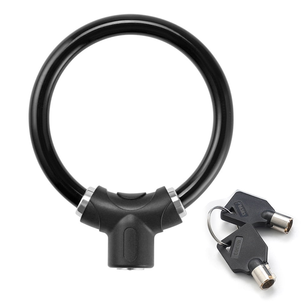 Necvior Portable Bicycles Lock with Keys Rings Shaped Road Bike Padlock ...