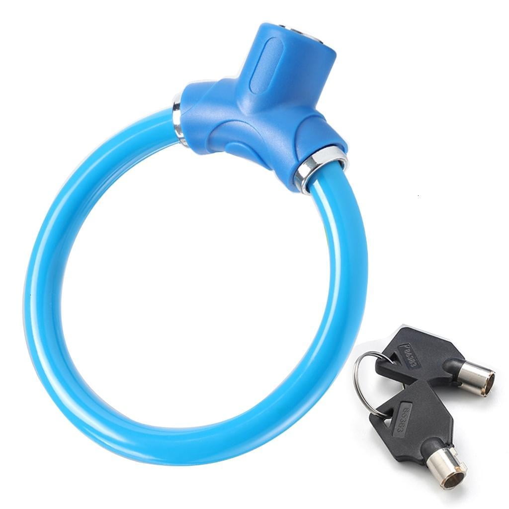 Necvior Portable Bicycles Lock with Keys Rings Shaped Road Bike Padlock ...