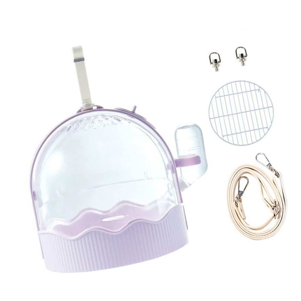 Necvior Portable Carrier Cage with Water Bottle Portable Parrot Cage ...