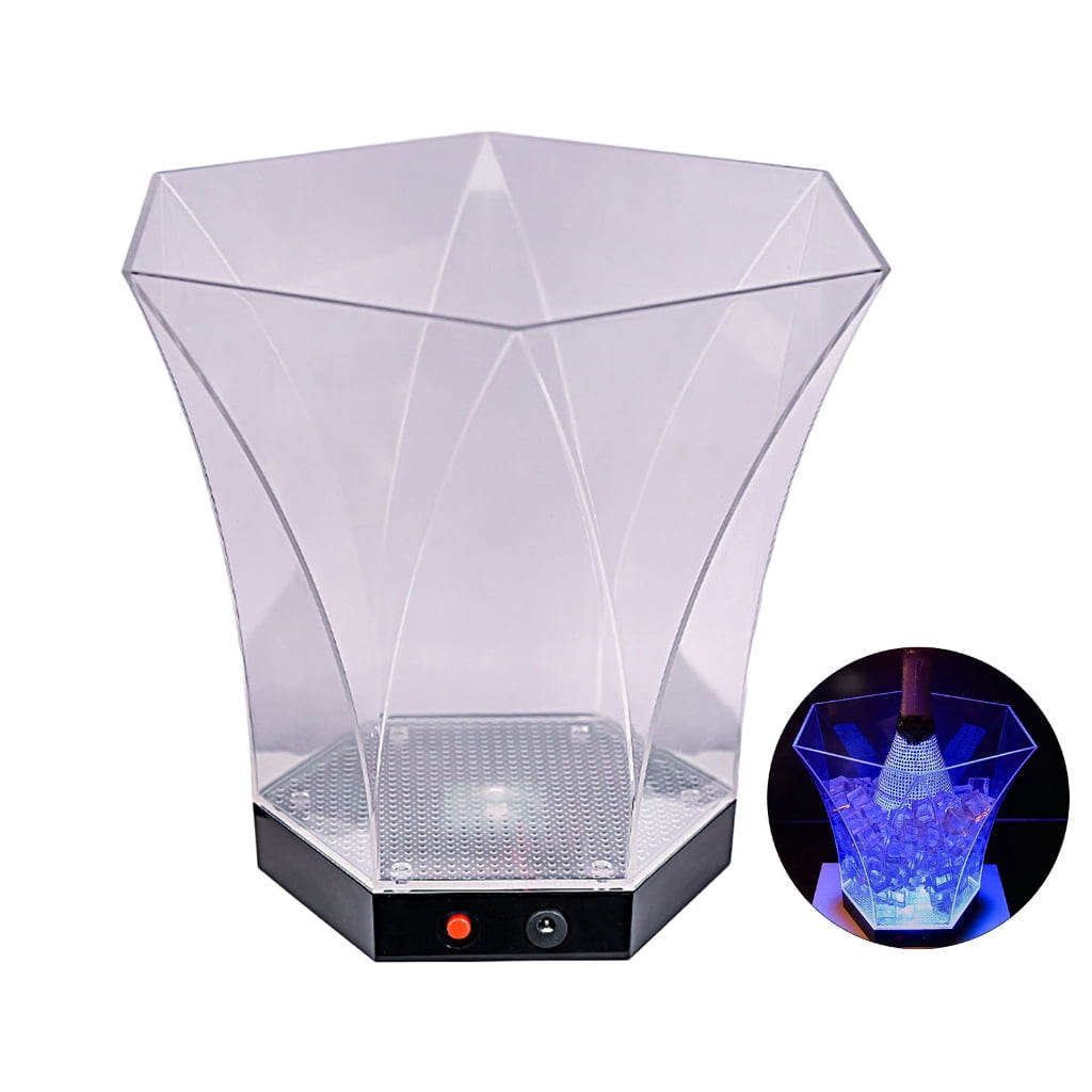Necvior Portable LED Party Chiller 6L Large Capacity Coolers LED Ice ...