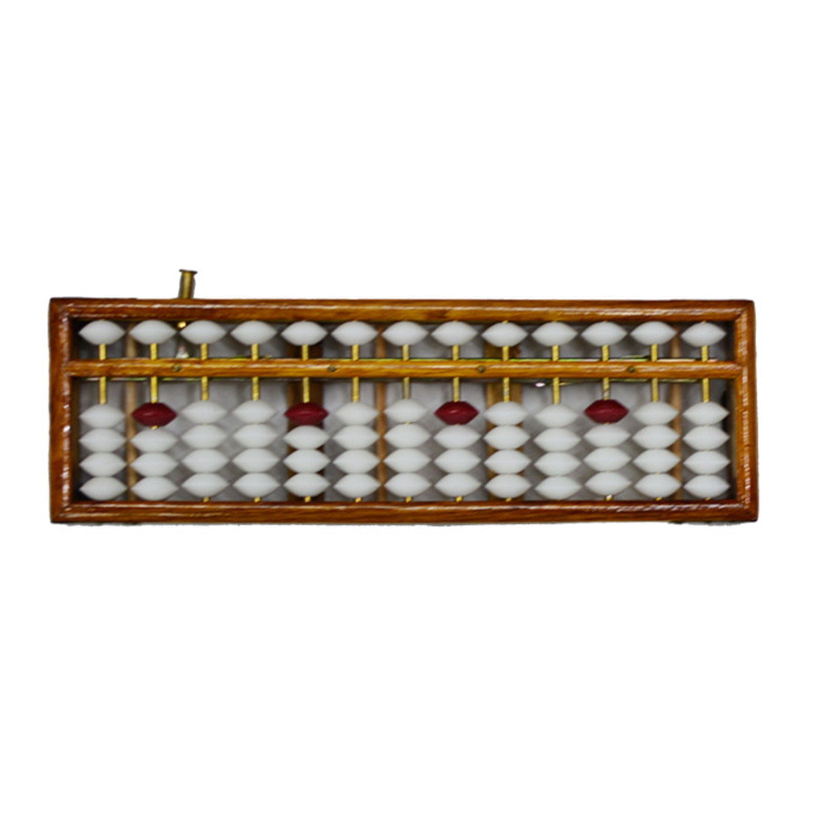 Necvior Portable Wooden Abacus Chinese Abacus Calculator 13 Column 15 ...