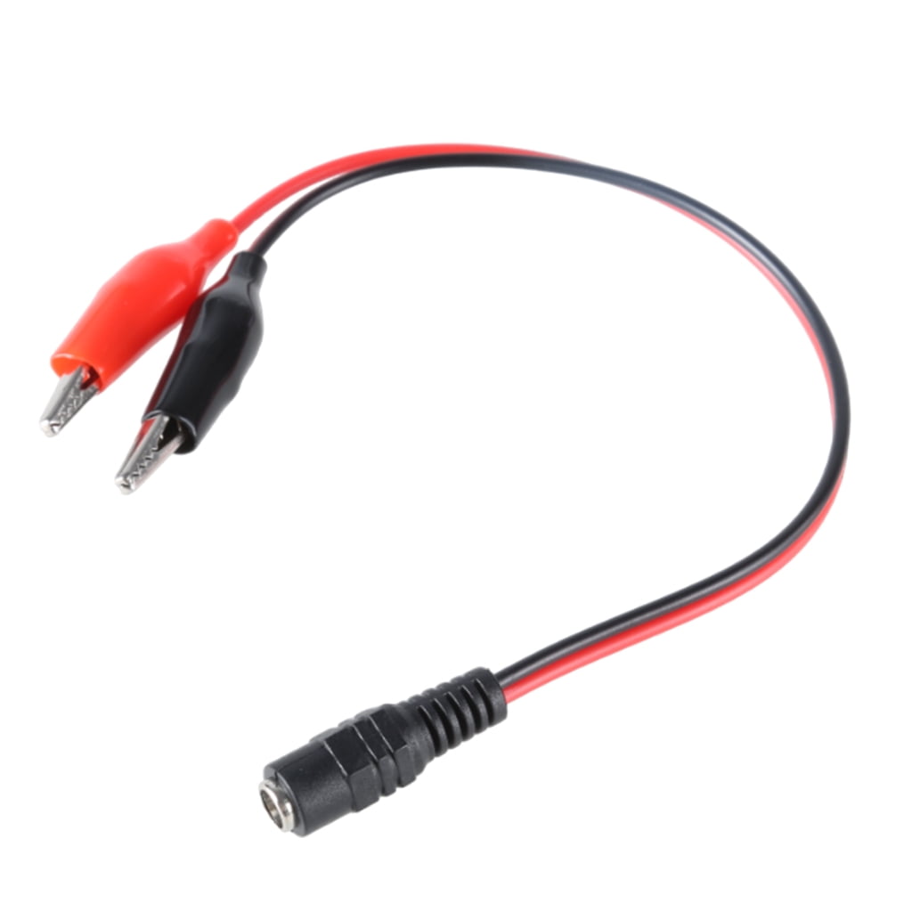 Necvior Power Transfer Wire 5.5x2.1mm to Alligators Clamps Crocodiles ...