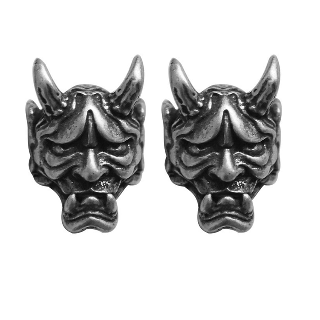 Necvior Prajna Earrings Ox Horn Stud Earrings Nordic Retro Viking ...