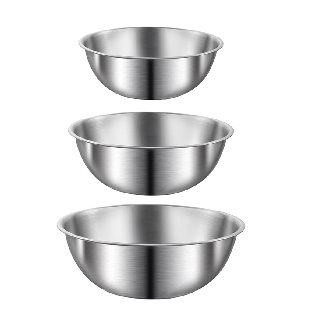Necvior Professional Stainless Steel Graduated Bowls Portable Cooking ...
