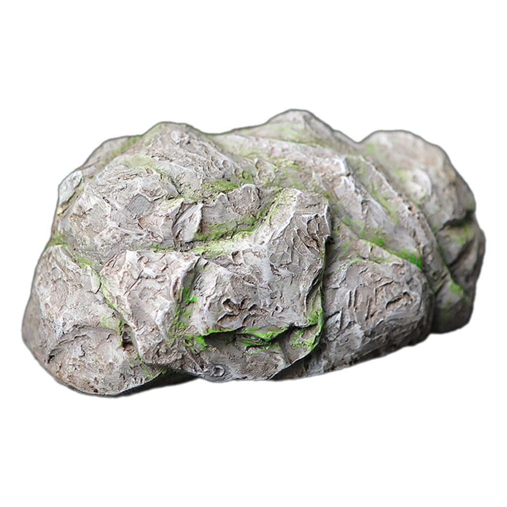 Necvior Realistic Stone Spare Key Storage Box Stone Key Holder Fake ...