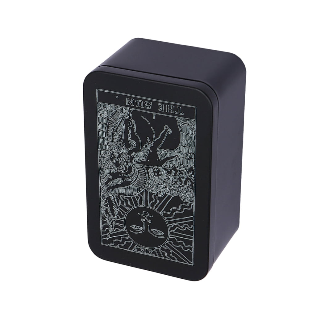 Necvior Rectangle Metal Cards Box Playings Tarots Container Jewelry ...