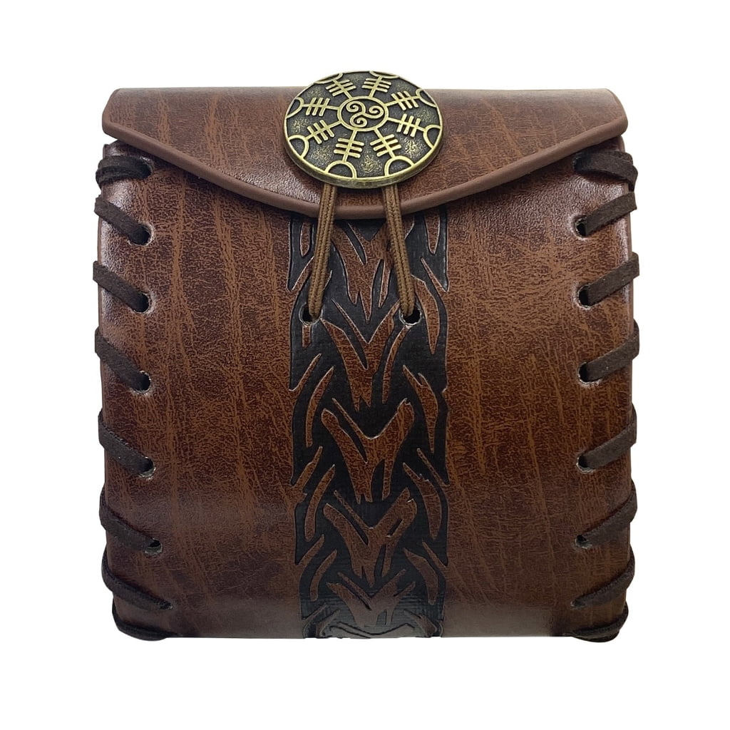 Necvior Renaissance Wallets Medieval Cube Bag Change Purse PU Coin Bag ...