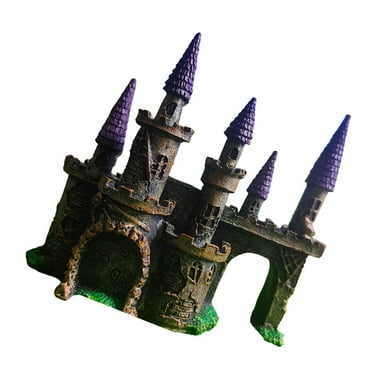 Medieval Castle Fortress with Three Turrets Aquarium Fish Tank Decor ...
