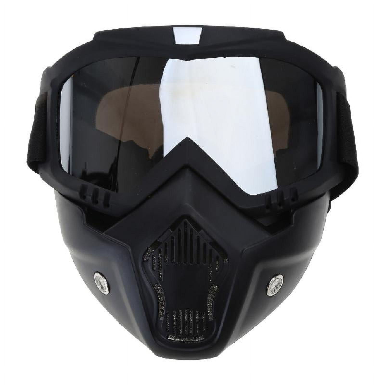 Necvior Retro Individual Motorcycle Open Face Helmet with Goggles Four ...