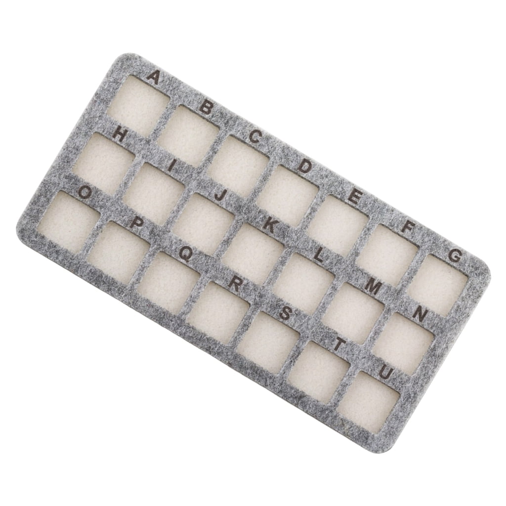 Necvior Reusable Nonslip Bead Sorting Mat 21 Compartment Crafters ...