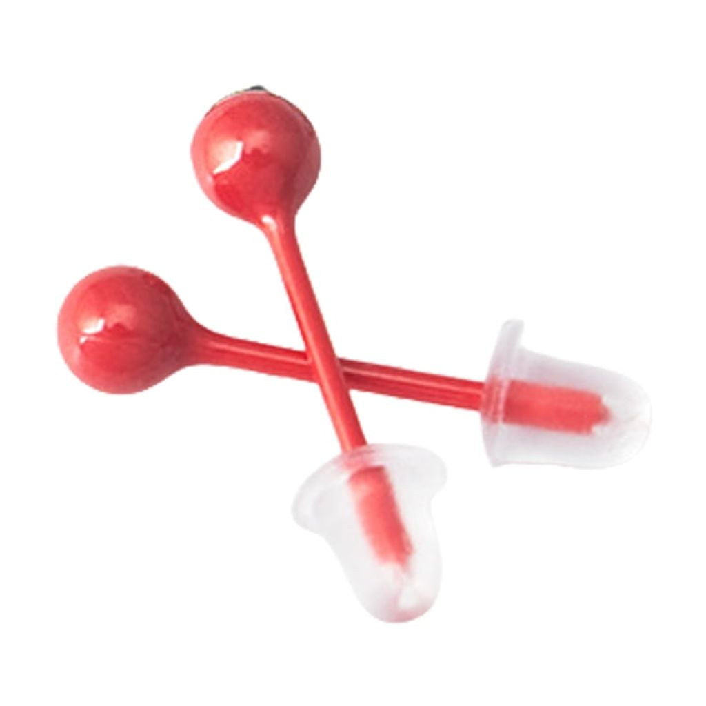 Necvior Round Bioceramics Bioplast Ear Nose Studs Nickel Piercing ...
