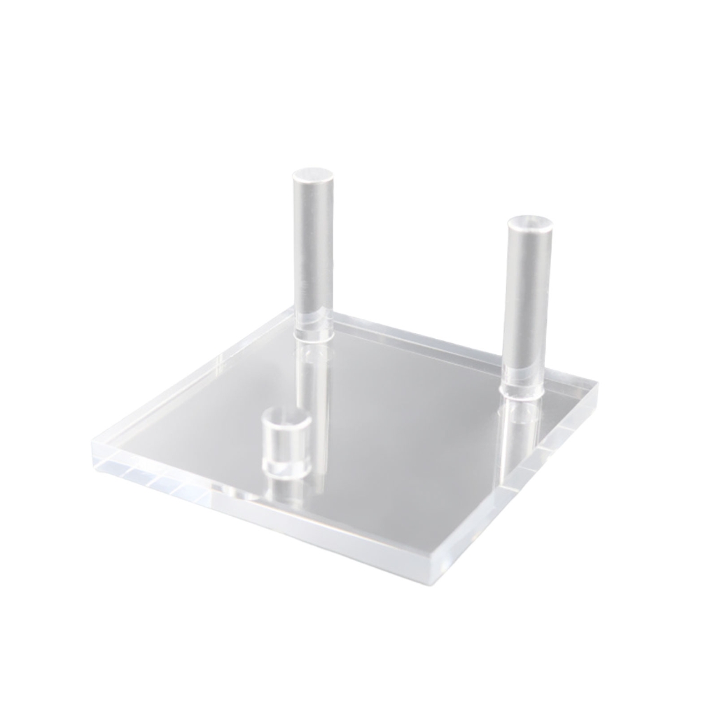 Necvior Round/Square Base Acrylic Easel Stand for Crystal Fossils ...