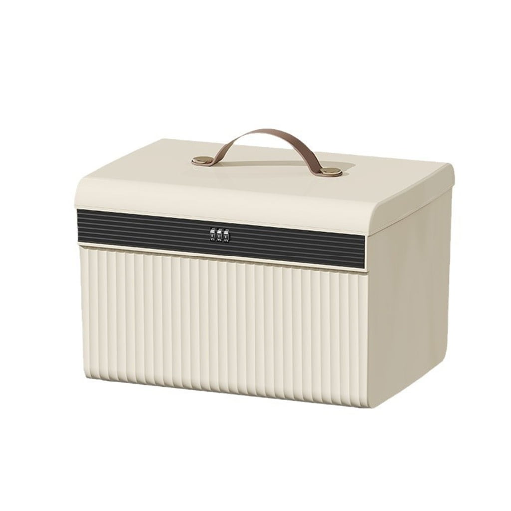 Necvior Safe Box with Code Lock Large Storage Container for Wallets ...