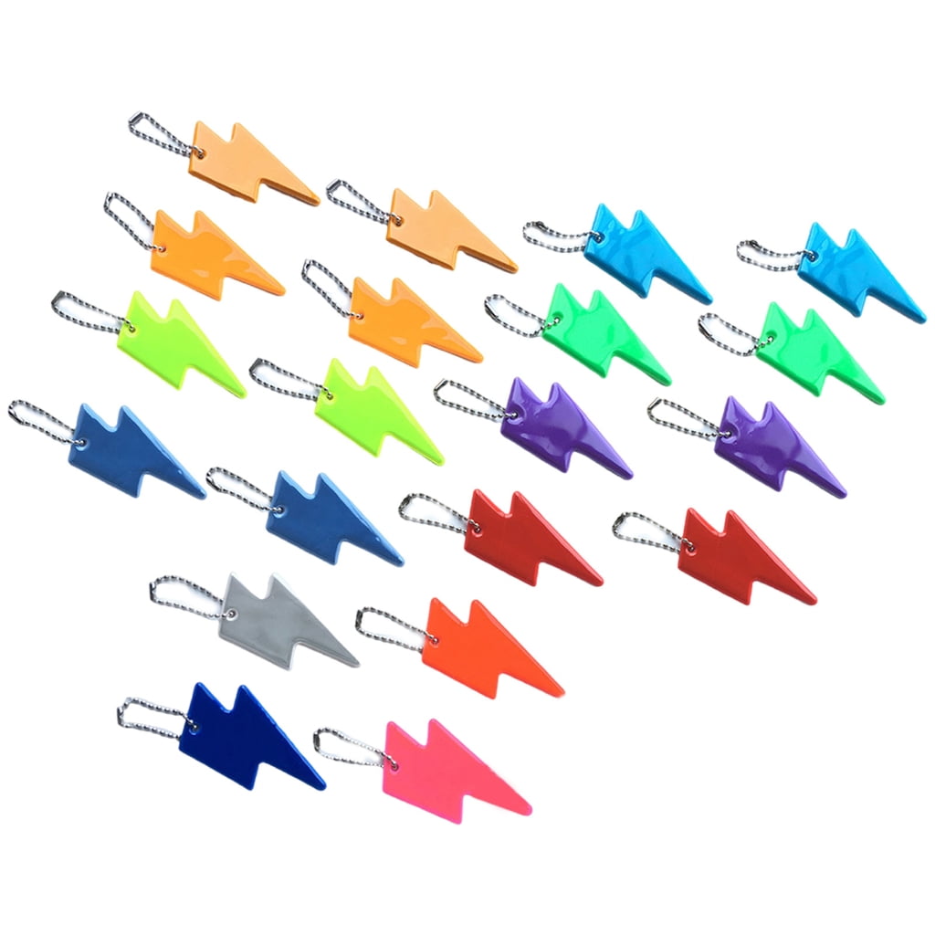 Necvior Safety Reflectors Pendant with Chain for Bag Backpacks Cyclings ...