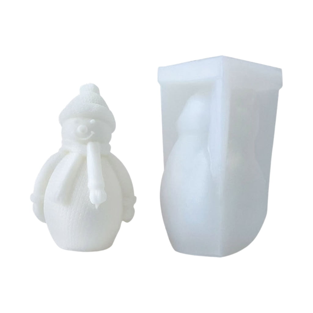Necvior Santa Claus Candle Mold Festive Silicone Mold Beautiful Holiday ...