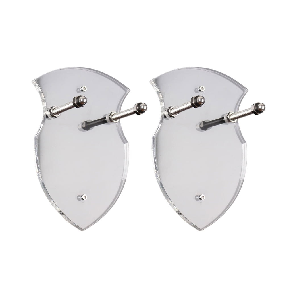 Necvior Set of 2 Acrylic Wall Mounted Rack Swords and Axes Display ...