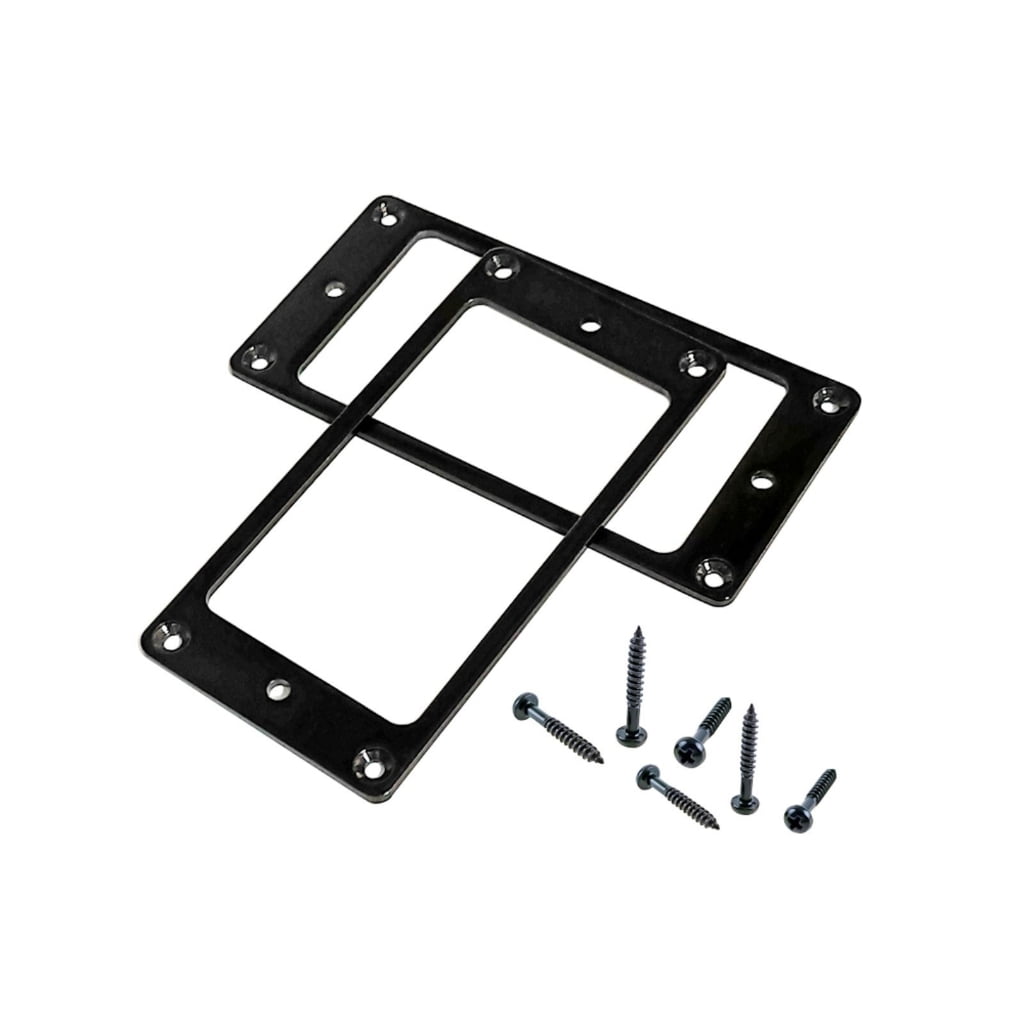 Necvior Set of 2 Metal Electric Guitar Pickup Frames Flat Humbucker ...