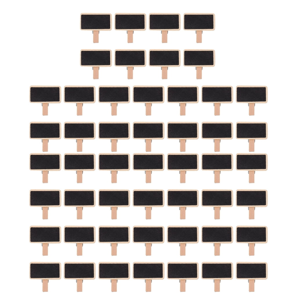 Necvior Set of 50 Strong Grip Mini Chalkboard Clips for Securely ...