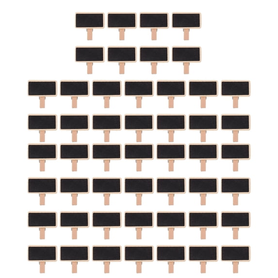 Necvior Set of 50 Strong Grip Mini Chalkboard Clips for Securely ...