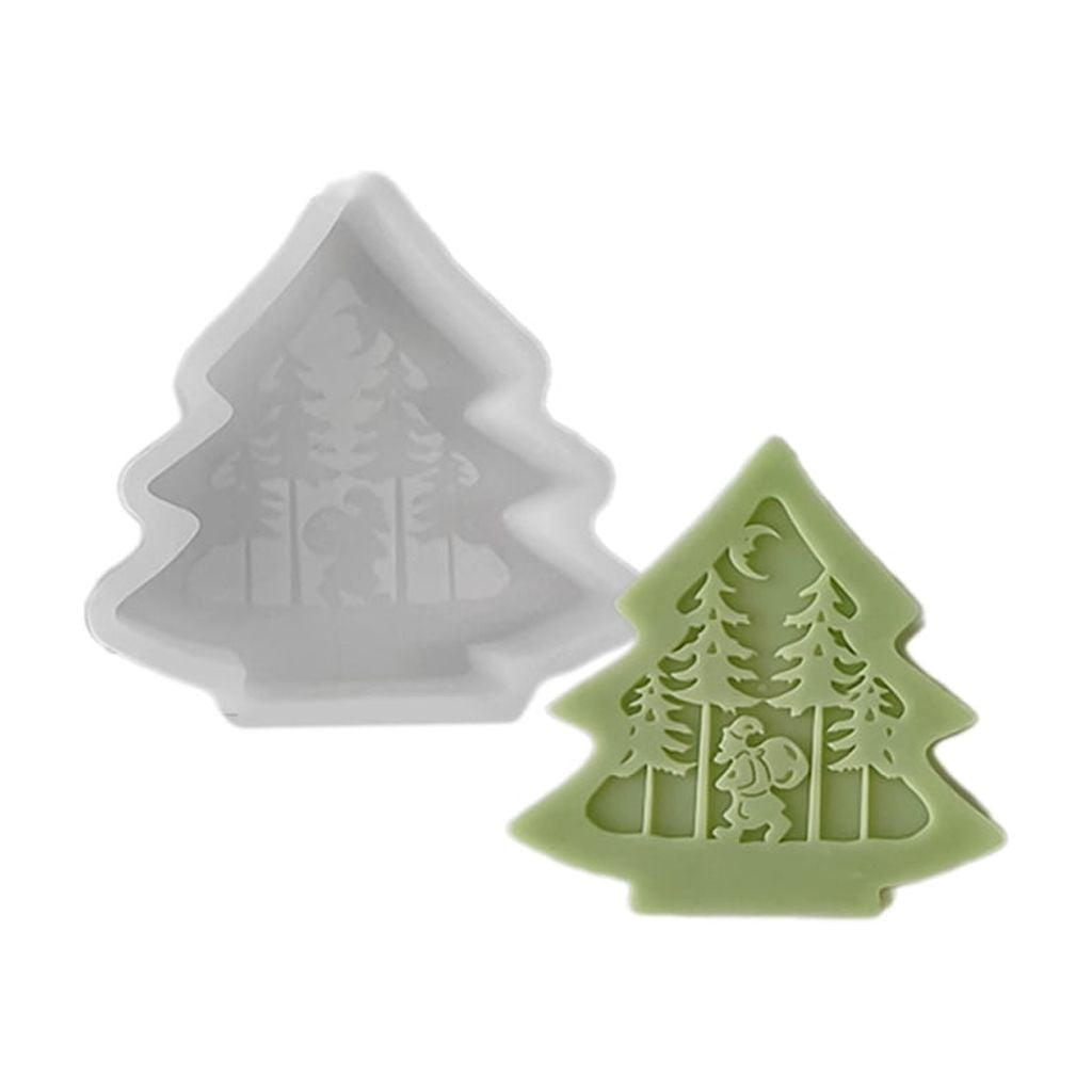 Necvior Silicone Christmas Tree Mold for Handmade Candle and Soaps Home ...